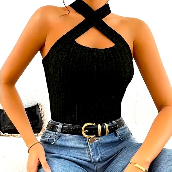 Tops | Keyhole Halter Top | Poshmark
